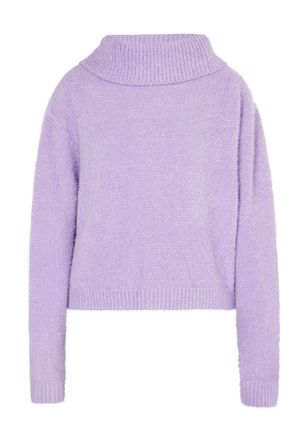 Mymo Strickpullover Damen violett