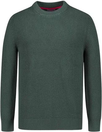 N.Z.A. Herren Pullover gr&uuml;n Baumwolle unifarben