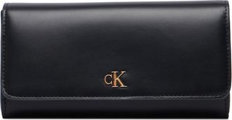 Calvin Klein Geldb&ouml;rse Calvin Klein Ck Long Wallet LV04F1224G Schwarz