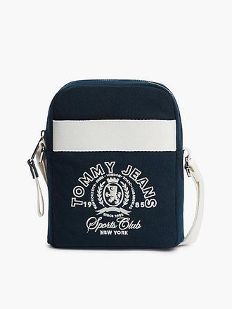 Tommy Hilfiger Sac reporter &agrave; bandouli&egrave;re et logo brod&eacute;