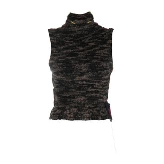 Vitelli Cosmic Crop Top - - Tops - Damen - Grau - L