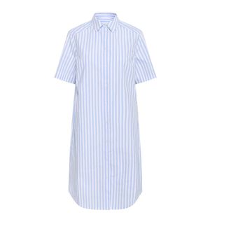 Part Two Femme, Robes, Bleu, Taille: 46 FR Robe-chemise &agrave; Rayures Bleues