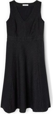 Motivi Femme, Robes, Bleu, Taille: 38 FR Robe &eacute;vas&eacute;e en jean &agrave; rayures