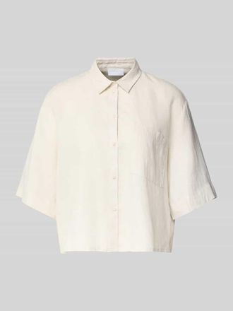 Jake*s Relaxed Fit Leinenbluse mit Brusttasche