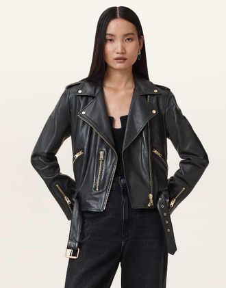 AllSaints Balfern - Blouson style motard - Noir