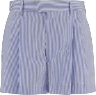ARMARIUM Armarium, Femme, Shorts, Bleu, Taille: 44 FR Shorts en coton &agrave; rayures