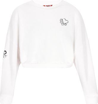Mymo Sweatshirt Frauen Wei&szlig;