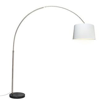 QAZQA Booglamp XXL - Lampe arqu&eacute;e - 1 lumi&egrave;re - H 2470 mm - Acier - Moderne - &eacute;clairage int&eacute;rieur - Salon