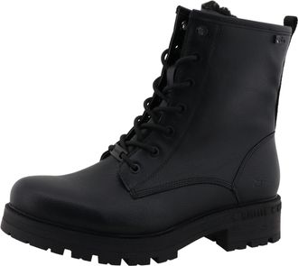 Mustang Jeans Damen Stiefelette Combat Boot 15M0042007, Größe:41 EU, Farbe:Schwarz