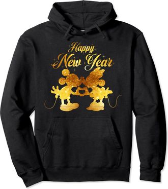 Disney New Years Mickey & Minnie Happy New Year Silhouette Pullover Hoodie