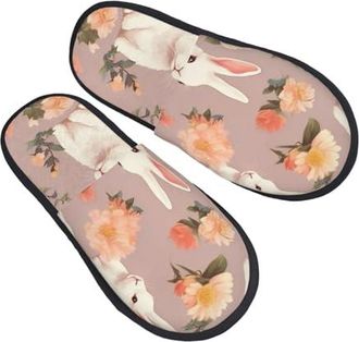 Generic Fleur De Lapin Fleur De Lapin Homme Femme Chaussons Peluche Slippers Chaud Pantoufles Pour Ext&eacute;rieur Automne Int&eacute;rieur L