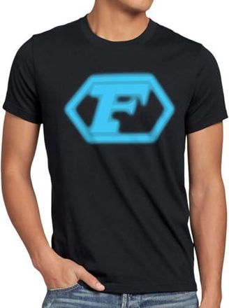 style3 Future Flam T-Shirt Homme Anime, Taille:2XL;Couleur:Noir