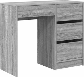 vidaXL Vidaxl - Schreibtisch Graues Sonoma 90 x 37.5 x 75 cm Holzwerkstoff