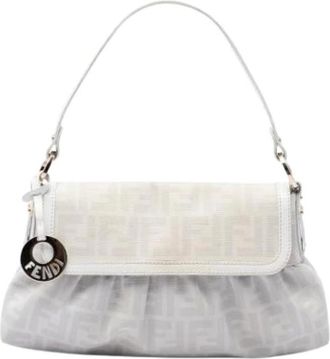 Fendi Sac port&eacute; &eacute;paule Pre-owned Chef - Femme - Pre-owned - Blanc - Taille: ONE Size