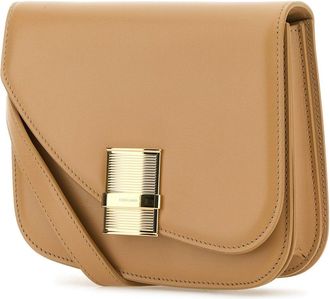 Ferragamo Lightcamellightcamel Calf Lamb Liningcalf. Borse A Tracolla Bag