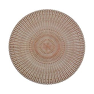 ZELLER Set de Table en PVC, 41 cm, PVC, cuivre, 41 cm