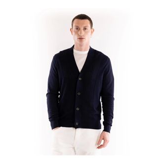 Paolo Pecora Homme, Pulls, Bleu, Taille: M Cardigan