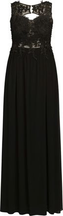 Apart Fashion Damen Long Dress Kleid, Schwarz, 40 EU
