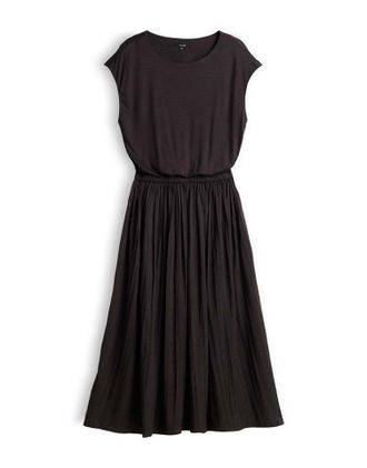 OPUS Midikleid mit flie&szlig;ender Silhouette Femininer Look mit eleganter L&auml;nge