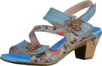 Laura Vita Damen BECTTINOO 239 Peeptoe Sandalen, Blau (Bleu Bleu)