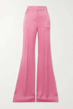 Tom Ford Pantalon Large En Satin - Rose