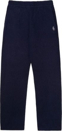Sporty & Rich Femme, Pantalons, Bleu, Taille: 40 FR SRC Cashmere Pantalons