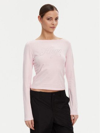HUGO BOSS Bluse 50537227 Hellrosa Slim Fit