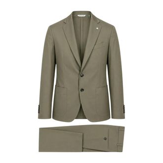 Manuel Ritz Homme, Costumes, Vert, Taille: 2XL Single Breasted Suits