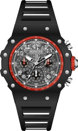 Invicta Racing 69658 Herrenuhr - Quarzwerk - Acryl mit silbernem Zifferblatt - 43 mm