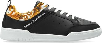 Versace Jeans Couture Homme, Chaussures, Noir, Taille: 42 EU Barocco Print Baskets