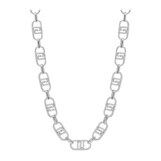 Liu Jo Monogramm Halskette - - Accessories - Damen - Grau - ONE SIZE