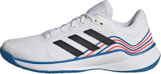 adidas Herren Novaflight Volleyball Shoes Schuhe, Cloud White/Core Black/Bright Royal, 44 2/3 EU