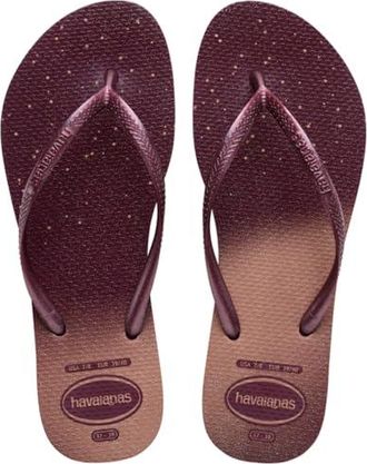 Havaianas Slim Gloss, Tongs Élégantes, Durables et Polyvalentes, Avec une Touche de Brillance, Semelle Antidérapante, Femme