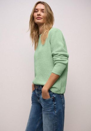 Street One Strickpullover mit U-Boot-Ausschnitt