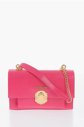 Moschino LOVE Faux Leather Shoulder Bag with Metal Magnetic Closure size Unica
