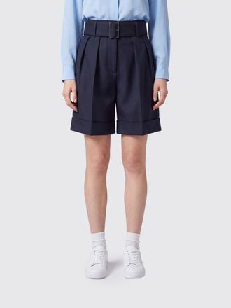 Golden Goose Short de tailleur &agrave; taille haute en laine m&eacute;lang&eacute;e avec pinces et revers