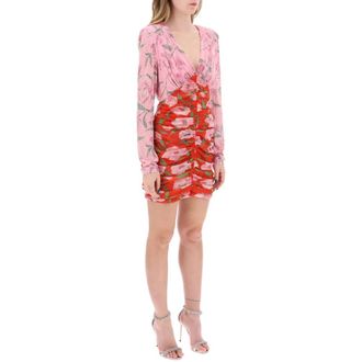 Rotate Blumenmuster Pailletten Minikleid - - Dresses - Damen - Mehrfarbig - XS
