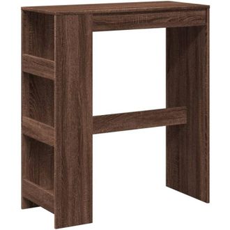 vidaXL Bartisch mit Regal Braun Eiche 90x40x103,5 cm Holzwerkstoff - Vidaxl