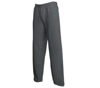 Fruit Of The Loom Classic Jog Pants Herren Jogginghose mit offenem Beinabschluss, Gr&ouml;&szlig;e:XXL, Farbe: 1x Dark Heather offen + 1 HL Kauf Notizblock
