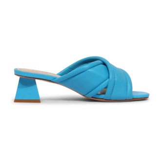 Schutz Niedriger Absatz Blauer Sandale - - Shoes - Damen - Blau - 37 EU
