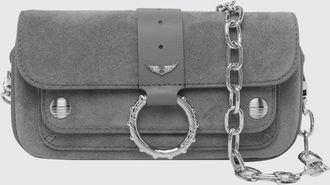 Zadig&Voltaire Kate Wallet on Chain Mini-Tasche aus Veloursleder