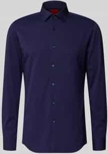 HUGO BOSS Slim Fit Businesshemd aus Viskose-Mix Modell KENNO