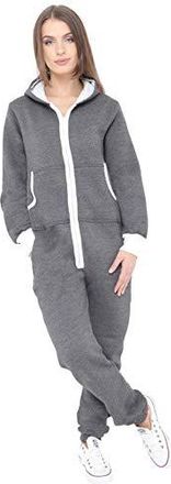 Juicy Trendz Un Zip Onesie &agrave; Capuche Salopette Salopette Surv&ecirc;tement Femmes de Dames