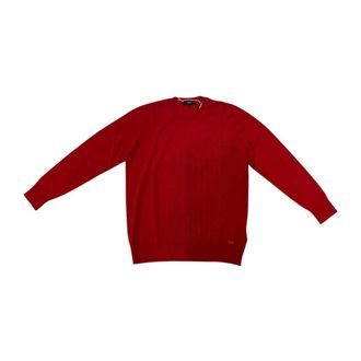 Fay Pull &agrave; col rond - Femme - Pulls - Rouge - Taille: 44 FR