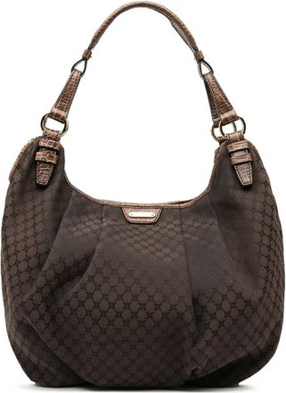 Celine Hobo Bags - Macadam Canvas Hobo - Gr. unisize - in Braun - für Damen