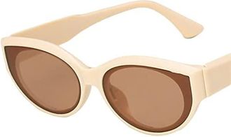 Generic Lunettes de soleil ovales style rétro hip-hop 2025 Street Shot mode hommes et femmes (couleur : E, taille : 1)