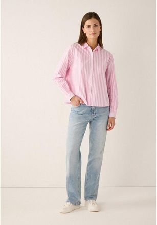 More & More Langarmbluse kurze, kastige Langarmbluse, gestreift