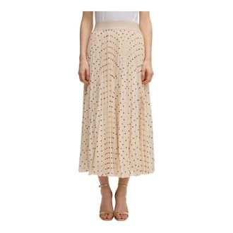 Joop Femme, Jupes, Beige, Taille: 44 FR Salma Jupe Midi Pliss&eacute;e