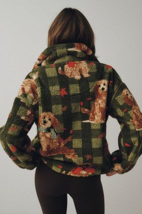 Next Fleecejacke Borg-Fleece mit halben Rei&szlig;verschluss (1-St)