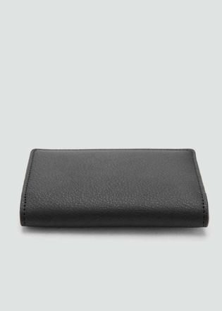 Mango Portefeuille avec effet grain&eacute; noir - Homme - Taille unique - MANGO MAN